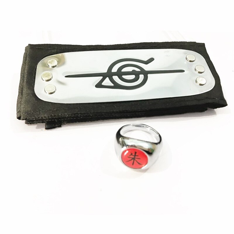 Akatsuki Naruto Uchiha Itachi Colar Acessórios Cosplay Anel Headband ...