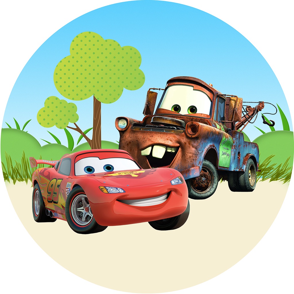 Painel Redondo Tecido Sublimado com/elástico Carros Relampago Mc 03 | Shopee Brasil