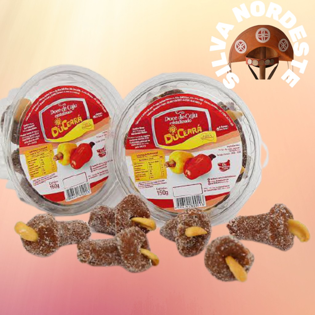Doce de Caju Cristalizado da Marca Duceara 150g (Tipo Cajuzinho ...