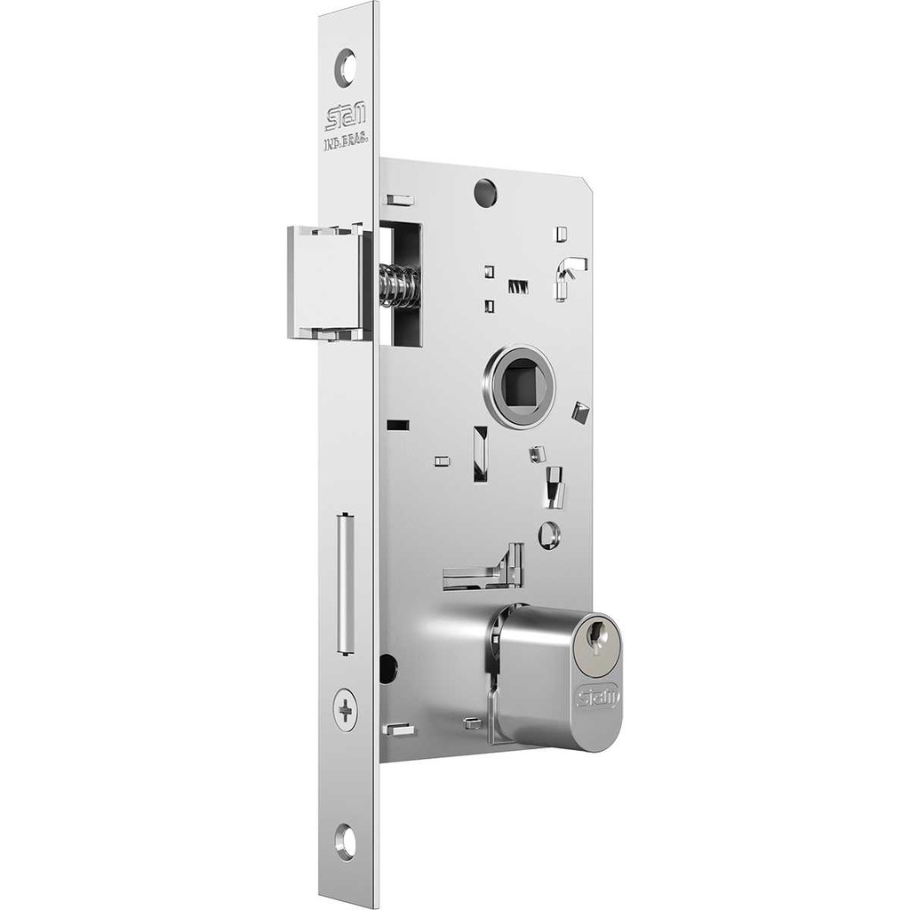 Fechadura Stam Externa 40mm Espelho Inox | Shopee Brasil