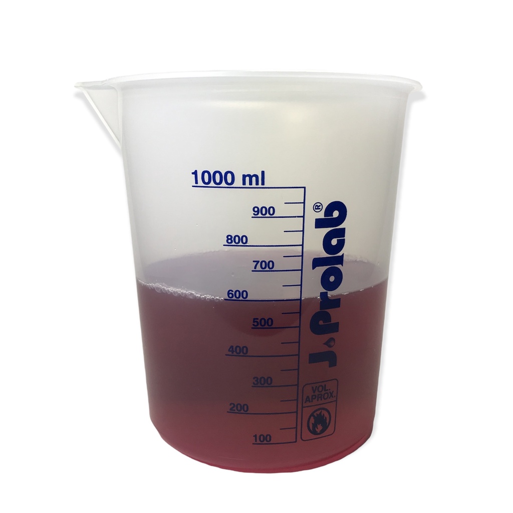 Bequer Becker 1 Litro 1000ml Plástico Polipropileno | Shopee Brasil