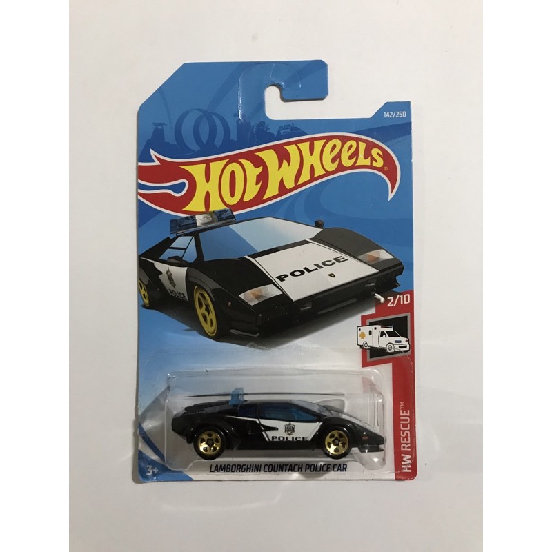 Hot Wheels Lamborghini Countach Police Car | Shopee Brasil