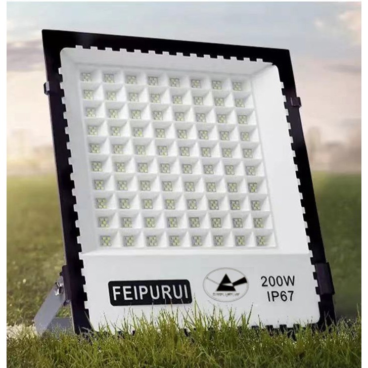 Refletor Led 200w Holofote Bivolt Prova Dágua Luz Frio Ip67 | Shopee Brasil