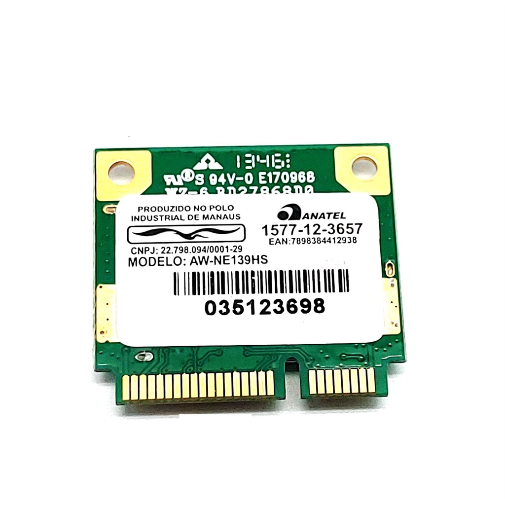 Placa Wi Fi eMax NE139HS Mono conector antena mini pci para notebook ...