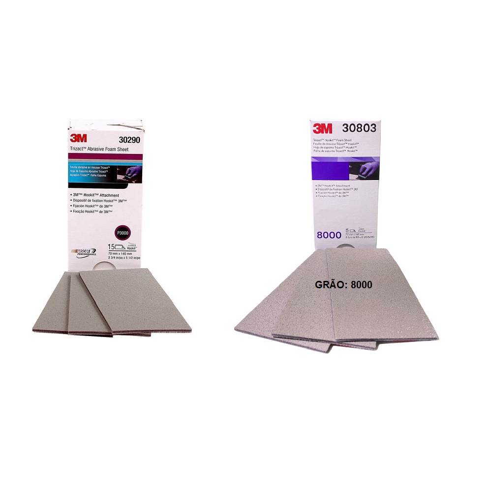 2 Lixas Cada 3m Trizact 3000 e 8000 Lixa D`água P/ Polimento | Shopee ...
