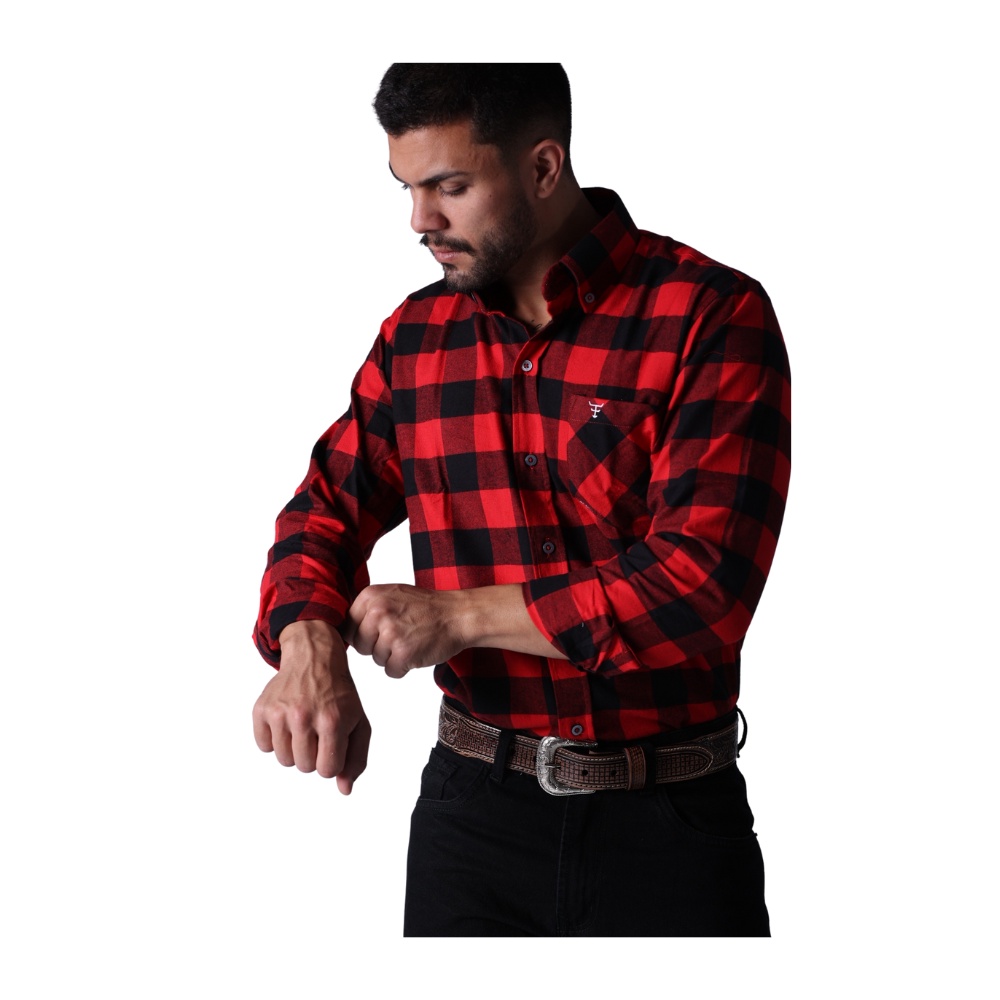 Camisa Country Masculina Texas Farm Original Xadrez Jacques Flanela ...