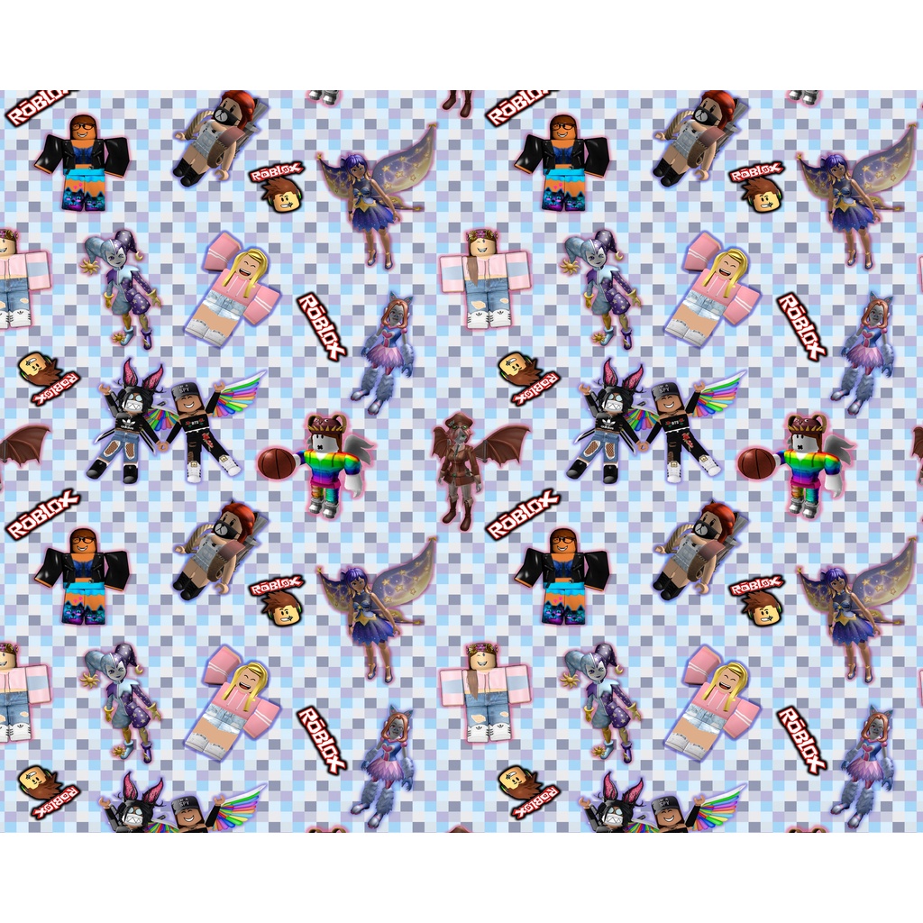 Tecido tricoline, microfibra ou gabardine - Roblox Girl - 0.50CM ...