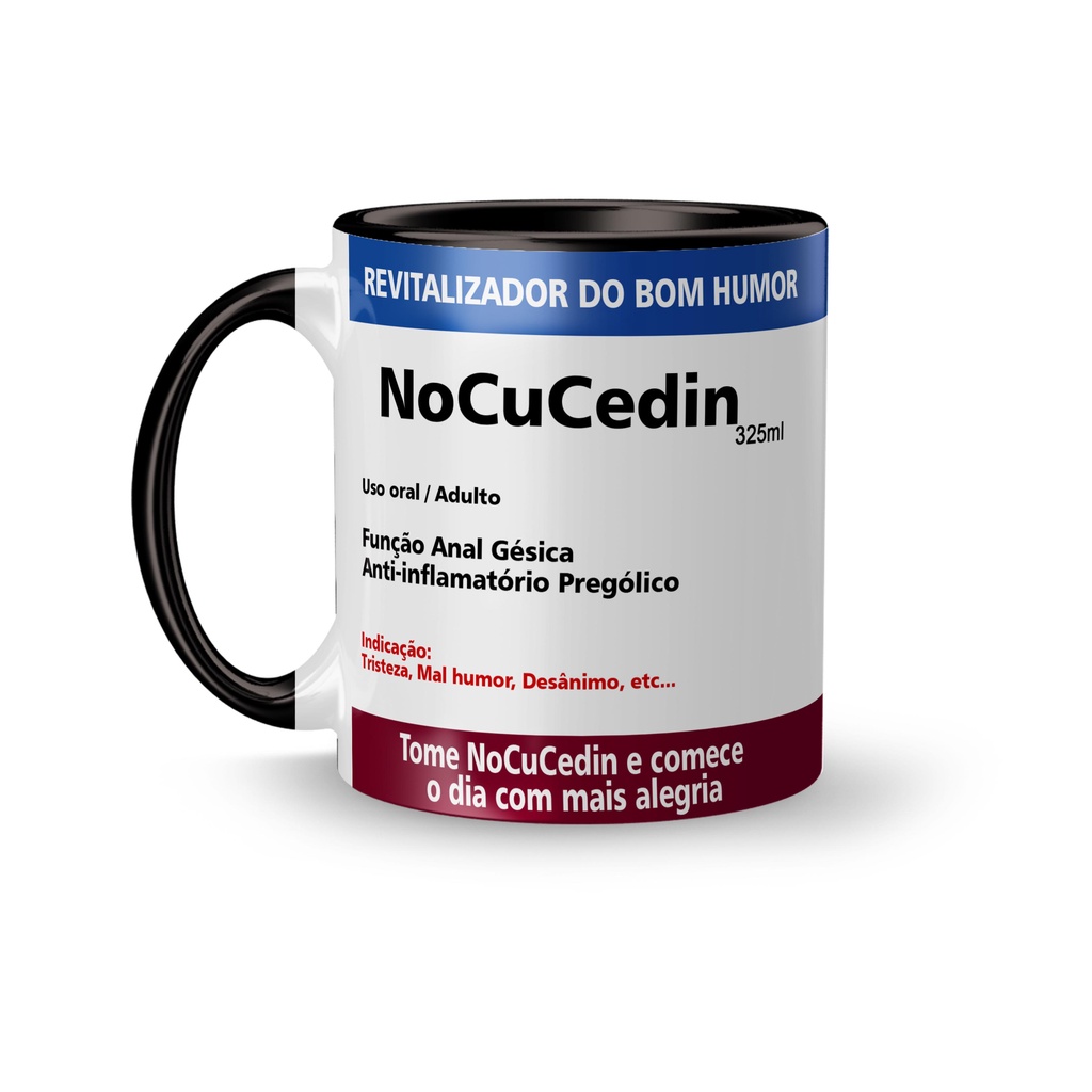 Caneca Personalizada Divertida - NoCuCedim - Revitalizador do Bom Humor ...