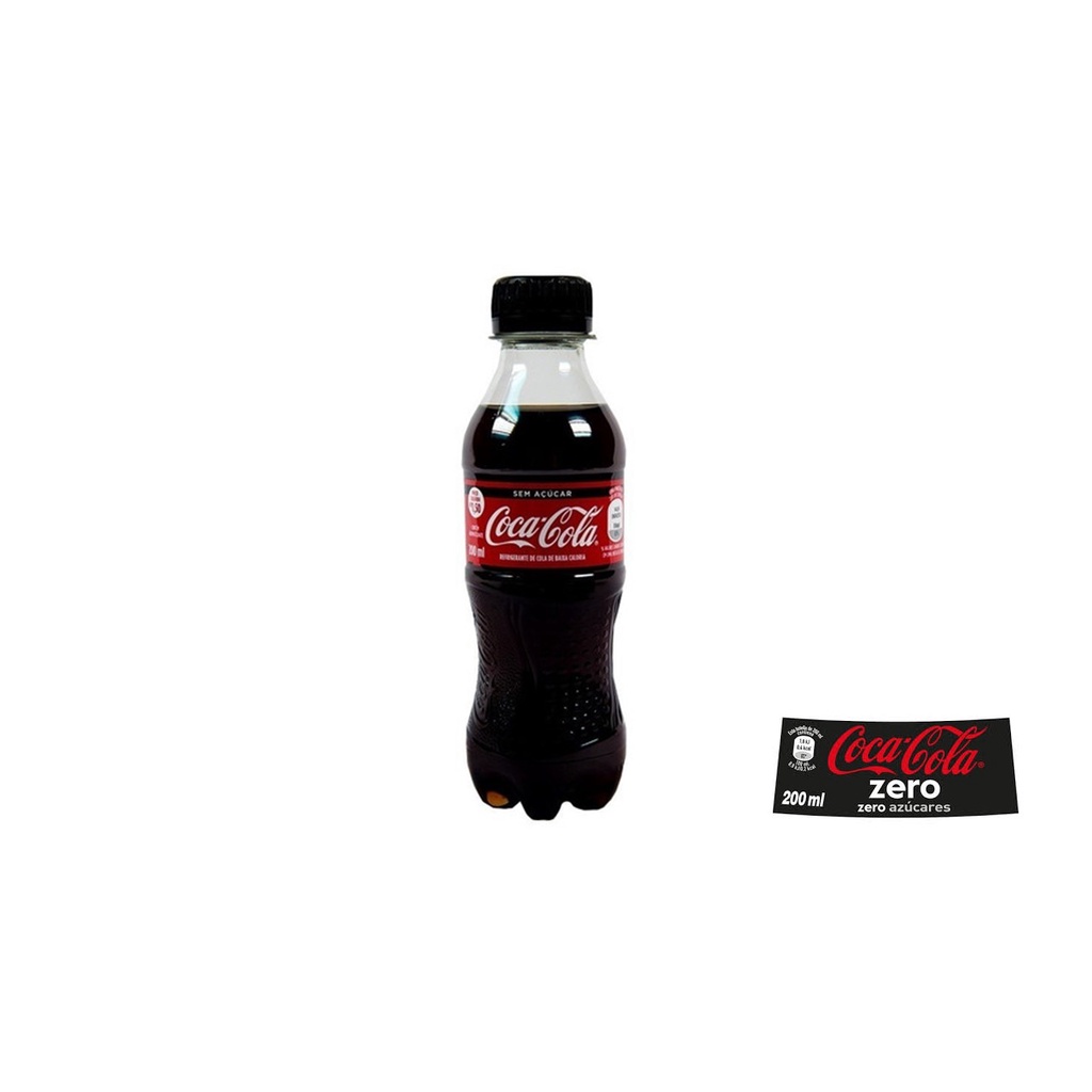 Coca Cola Zero 200ml 12 Unidades | Shopee Brasil