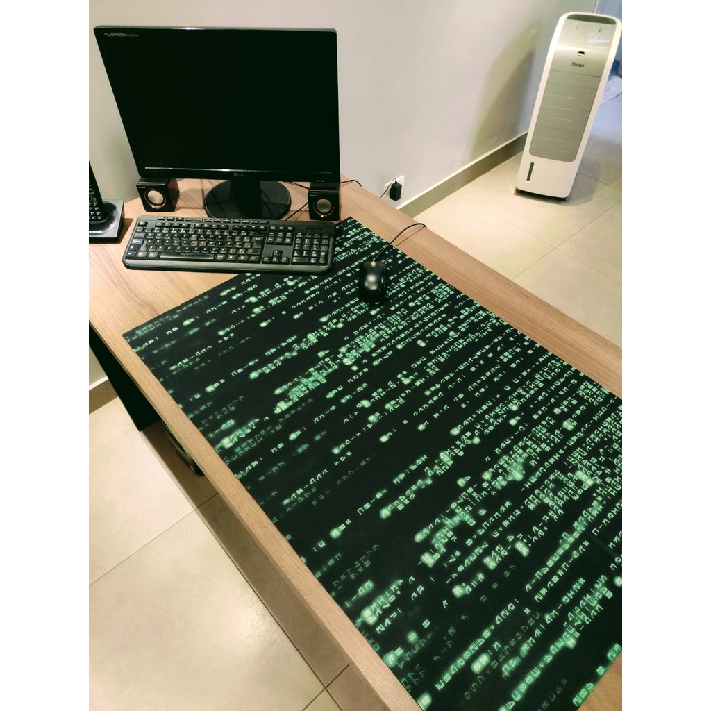 Mousepad Gamer Grande - TEMA MATRIX - ESCOLHA O TAMANHO | Shopee Brasil