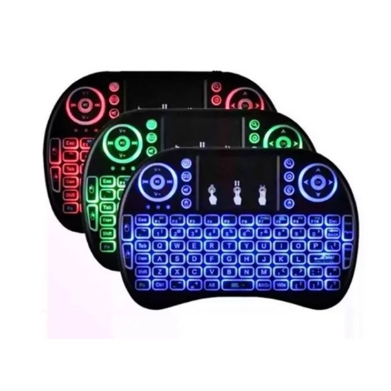 Mini Teclado Keyboard Sem Fio Wireless Iluminado Luz Led | Shopee Brasil