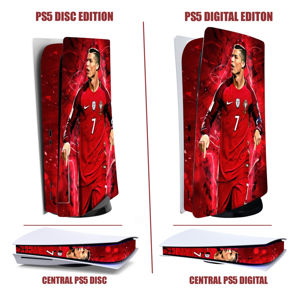 Skin PS5 - 043 - Cristiano Ronaldo Portugal | Shopee Brasil