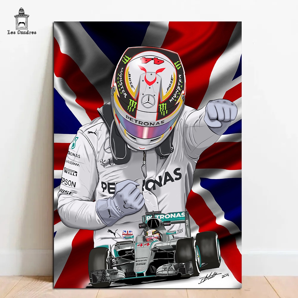 Quadro Decorativo Formula 1 Lewis Hamilton em MDF 28x20cm | Shopee Brasil