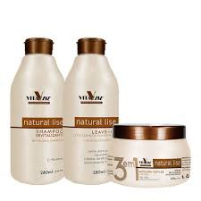 Kit Detra Natural Lise-Shampoo 280ml + Máscara 400gr + Leave-in 300ml ...