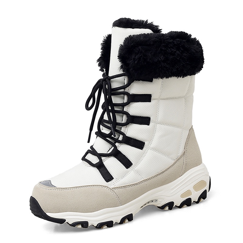 2020 Mulheres De Inverno Botas De Neve Vaca Camurça Senhoras Sapatos ...