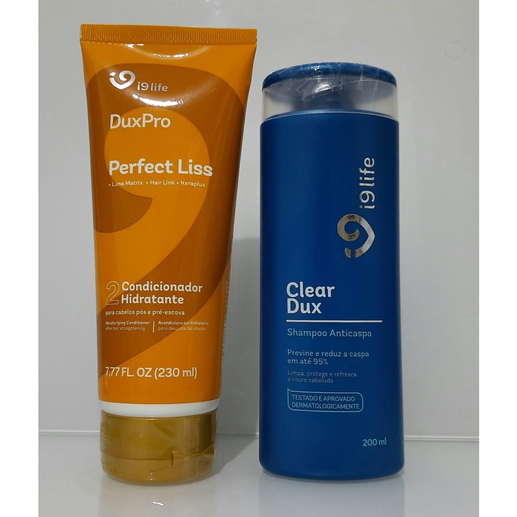KIT Shampoo anticaspa Clear Dux 200ml e Condicionador Perfect Liss ...
