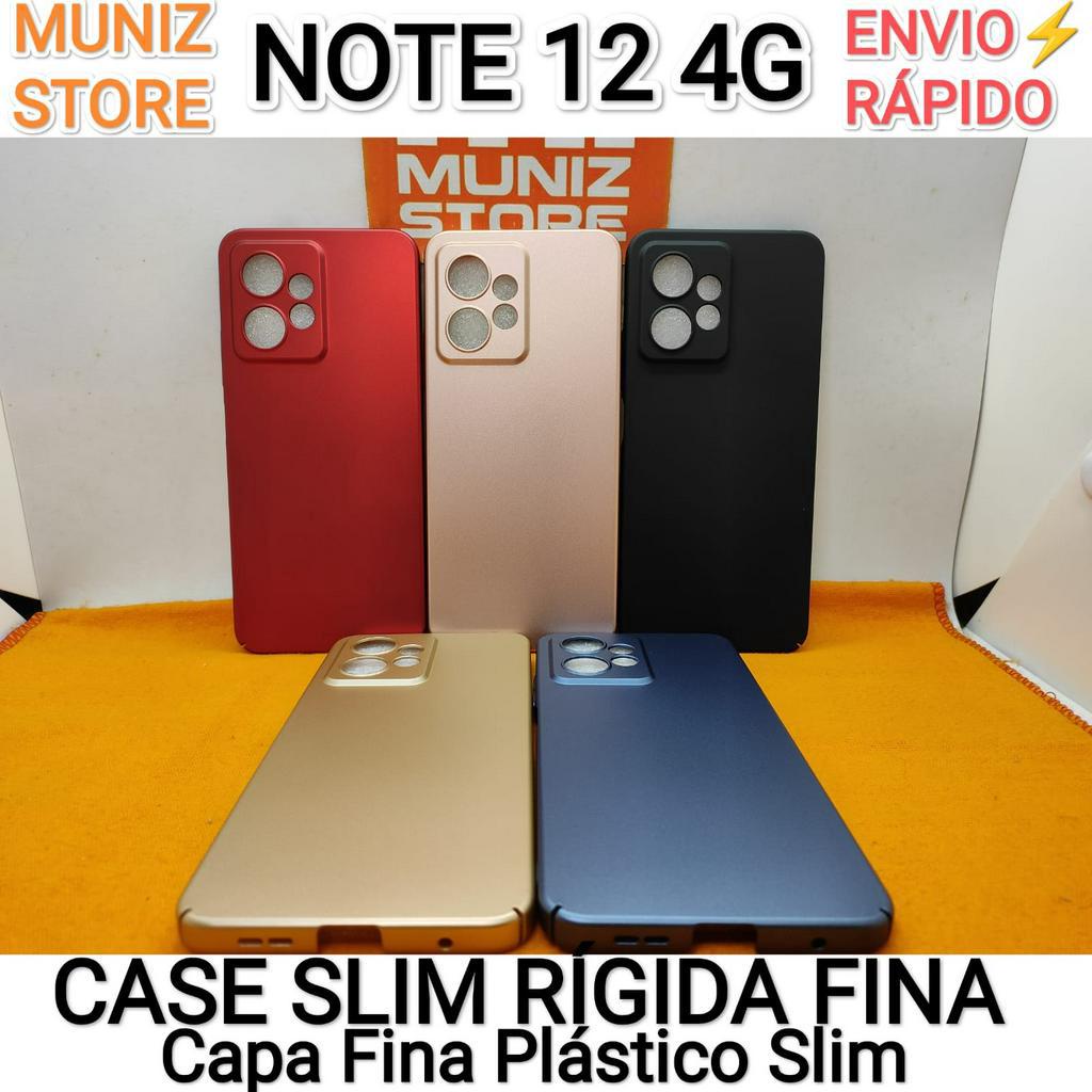 Capa Redmi Note 12 4G Xiaomi Capinha Slim Rígida Case Fina Slim ...