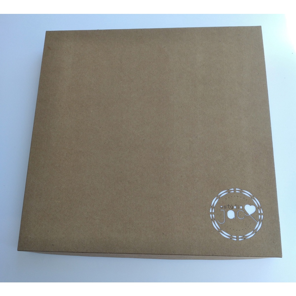 KIT 10 caixas kraft - tampa solta 28x28cm | Shopee Brasil
