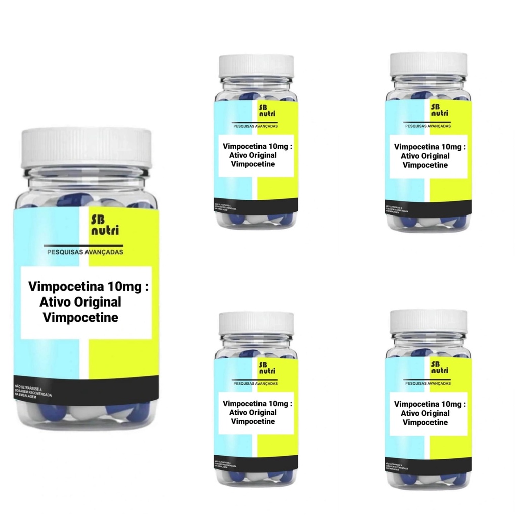 Vimpocetina 10mg : Ativo Original Vimpocetine 05UN /60 capsulas ...