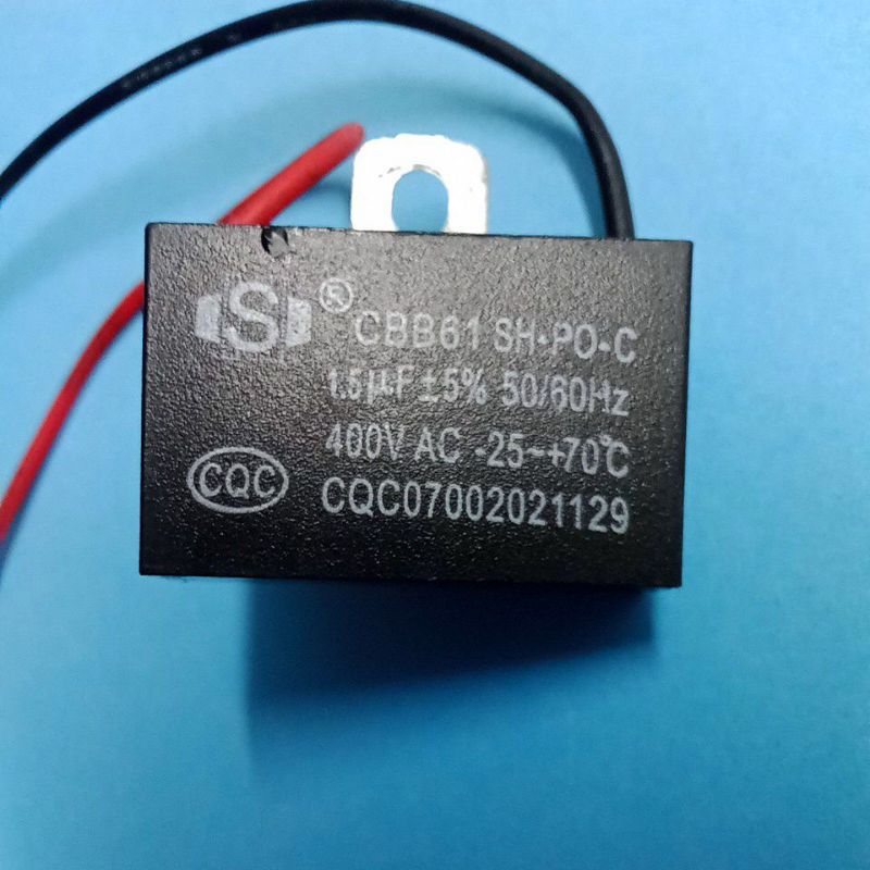 CAPACITOR ORIGINAL CBB61 SH-PO-C 1,5uf 400VAC | Shopee Brasil