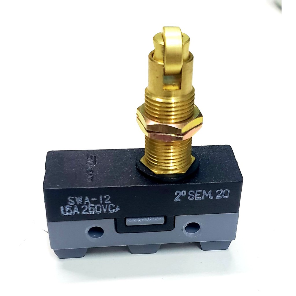 Chave Micro Switch Swa-12- Êmbolo C/rolete 15a - 250v | Shopee Brasil