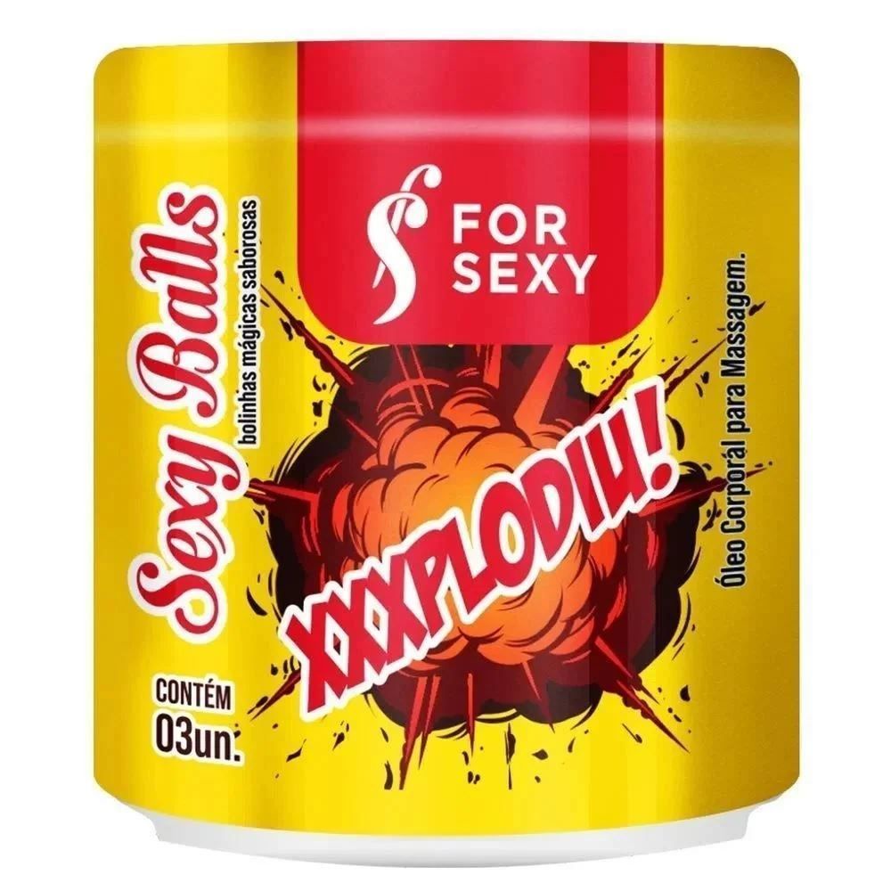 Kit 3 Bolinhas Explosiva XXXPlodiu 03 unidades - For Sexy | Shopee Brasil