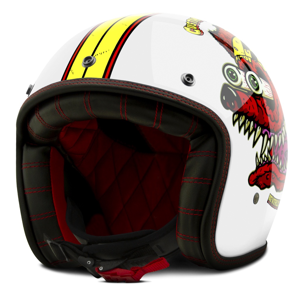 Capacete Moto Aberto Custom Etceter Mad Dogs | Shopee Brasil