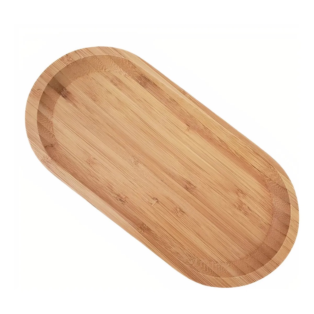 Petisqueira Bambu Bandeja Oval Gamela 35cm Frios Churrasco | Shopee Brasil