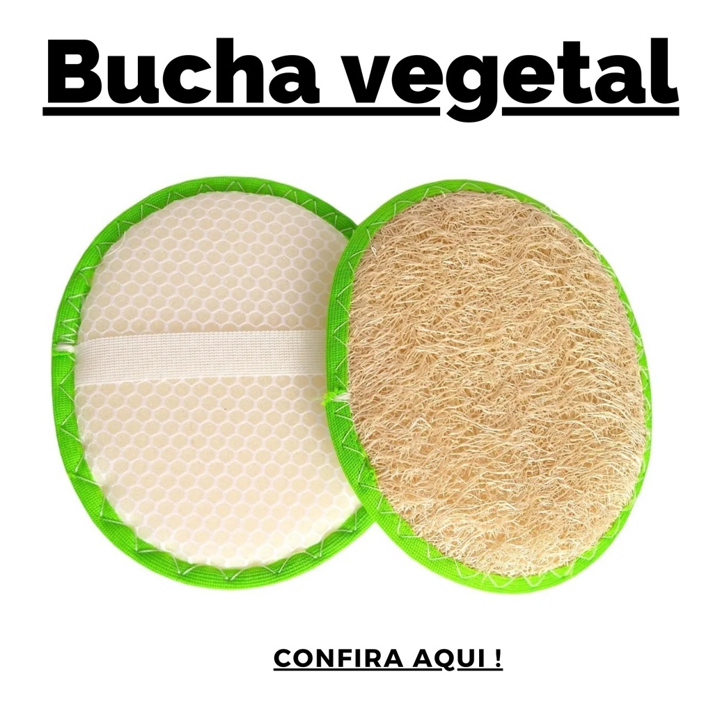 Bucha Vegetal Para Banho Esfoliante Totalmente Natural 10 Unidades ...