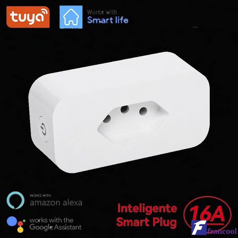 Tomada Inteligente Wi-fi Smart Home 16a - Smart Life Tuya - Faz a Boa!