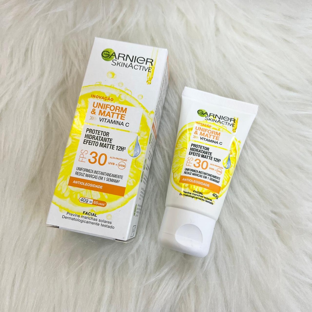Protetor Solar e Hidratante Facial com Vitamina C FPS30 Garnier ...