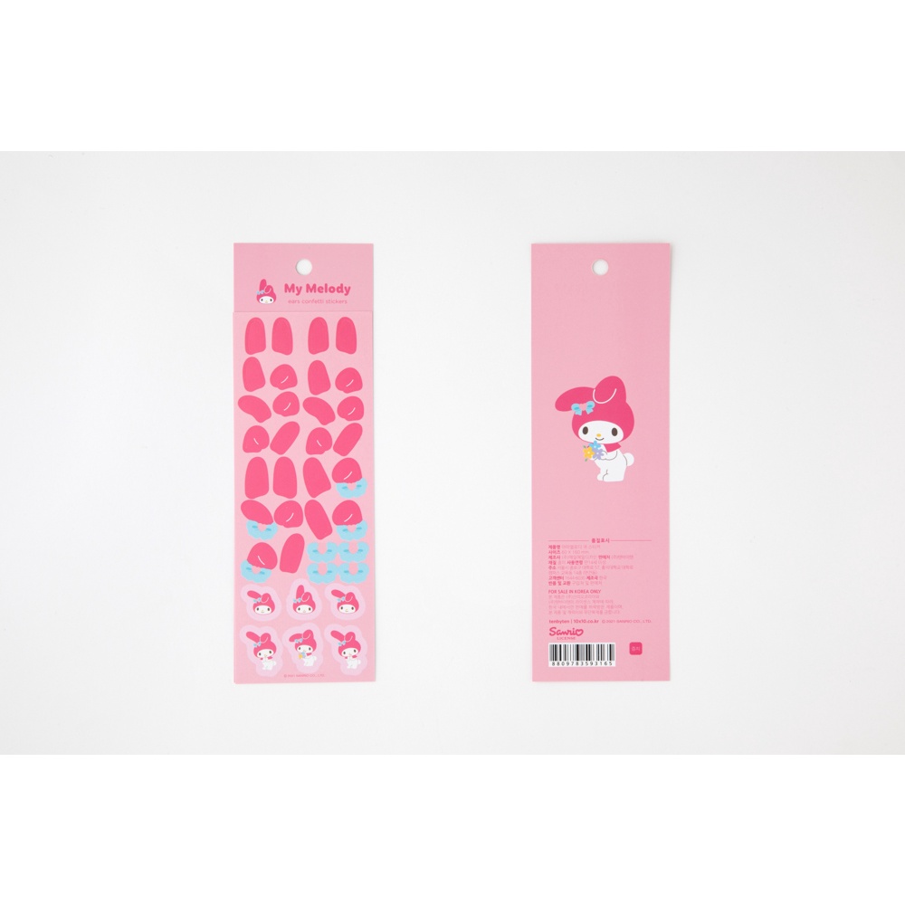 [SANRIO] Ears Confetti Sticker ( Kuromi / My melody / Pompompurin ...