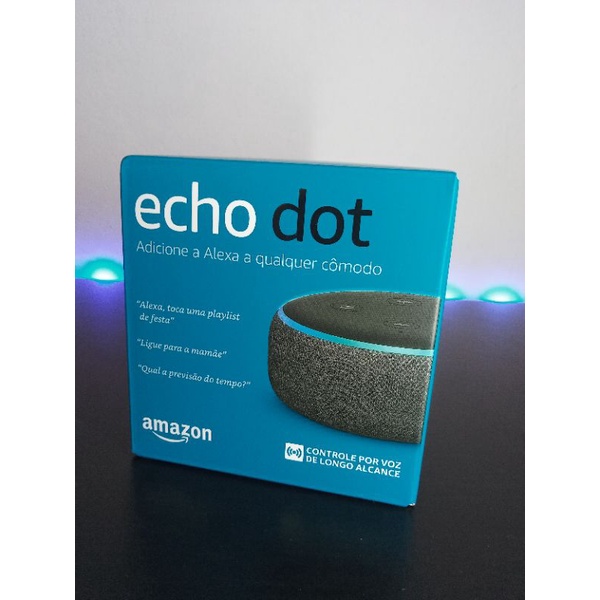 smart speaker Alexa echo dot 3ª Amazon original lacrado | Shopee Brasil