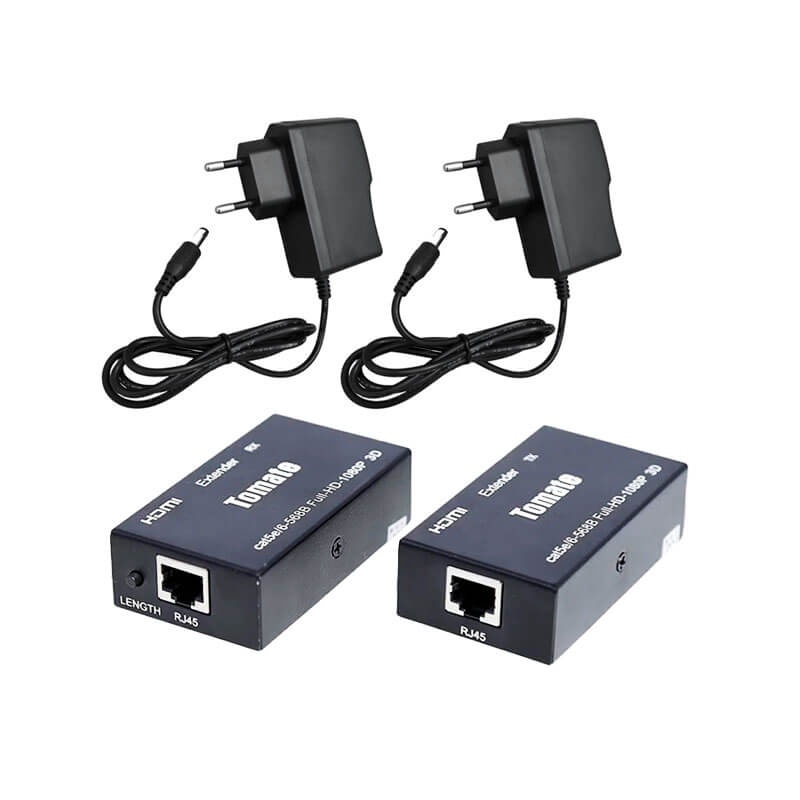 Extensor HDMI Cat5/cat6 1 Via Cabo Rede Utp Rj45. | Shopee Brasil