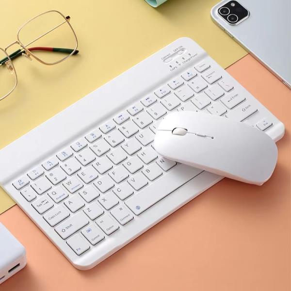 mini Teclado 10 Polegadas bluetooth Sem Fio Recarregável Ultrafina Para ...