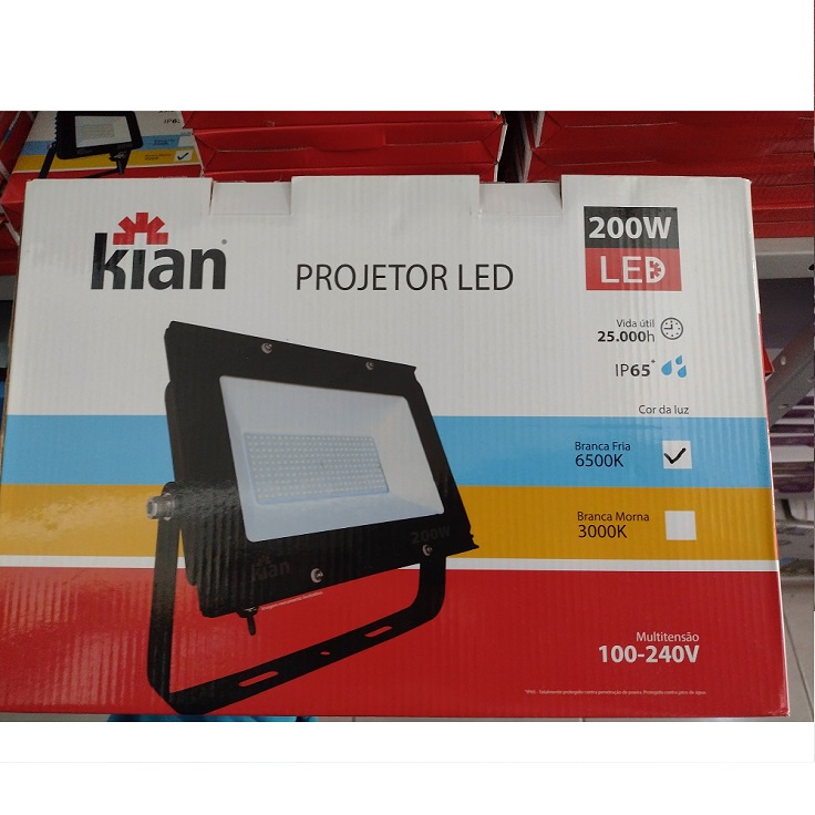 Projetor Kian led 200W 6500K (14472) | Shopee Brasil