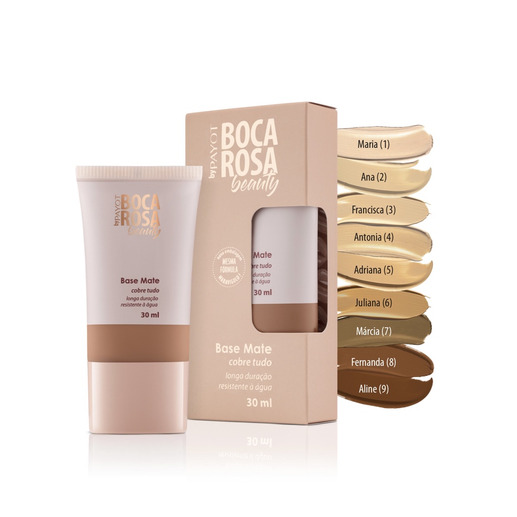 Base líquida Boca Rosa beauty matte perfect alta cobertura by Payot ...