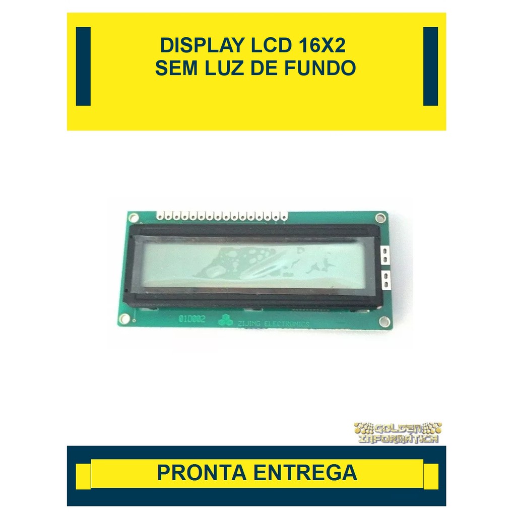 DISPLAY LCD 16X2 SEM BACKLIGHT - SEM LUZ DE FUNDO | Shopee Brasil DISPLAY LCD 16X2 SEM BACKLIGHT - SEM LUZ DE FUNDO | Shopee Brasil