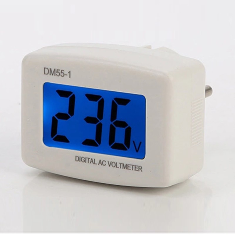 Dm55-1 AC 80-300V Voltímetro Digital Ue Conector De Teste De Tensão De ...