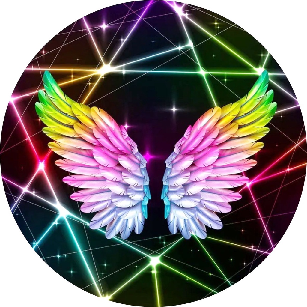 Painel Redondo Neon Em banner lona fosca 150x150 cm | Shopee Brasil