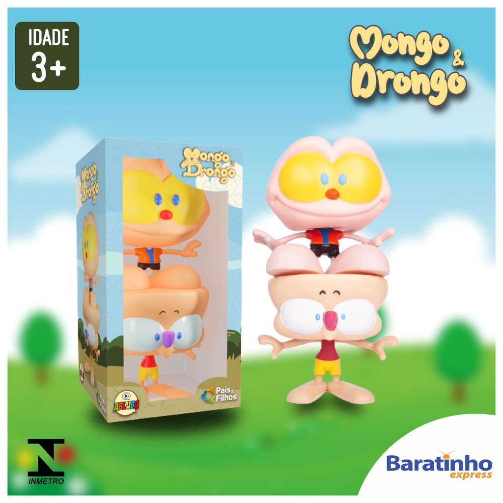 Bonecos De Vinil Mongo E Drongo Brinquedo Divertido Original | Shopee ...