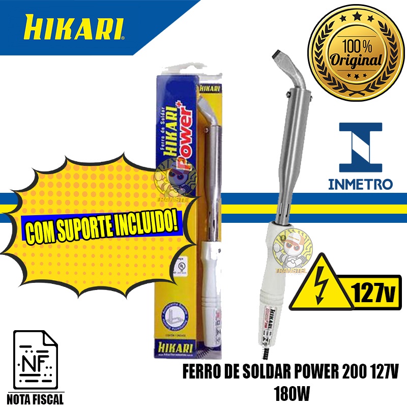 Ferro de Soldar Hikari Power 200 127v 180w | Shopee Brasil