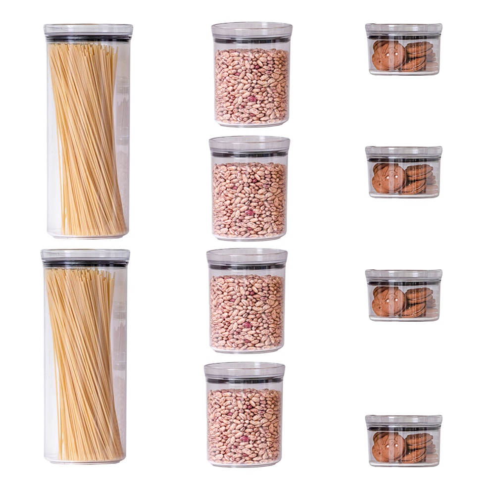 Pote Organizador Armário Alimentos Kit 10 Peças Redondo | Shopee Brasil