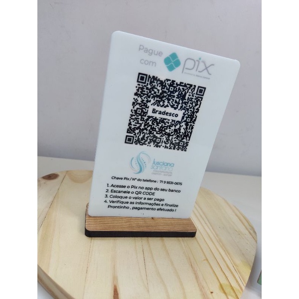 Display/ Placa de mesa para QR code | Shopee Brasil