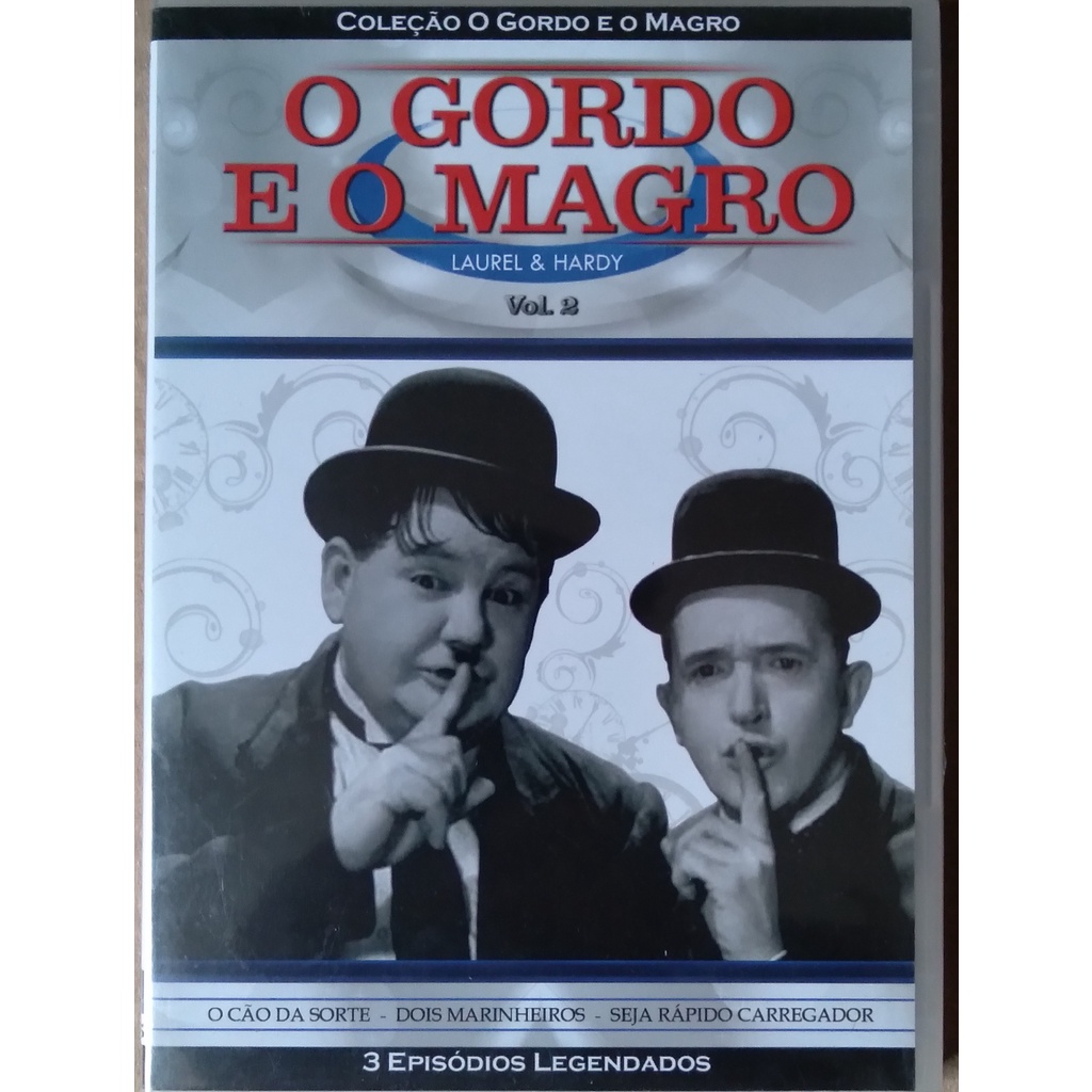 DVD O Gordo e o Magro Volume 2 - Original Novo e Lacrado | Shopee Brasil