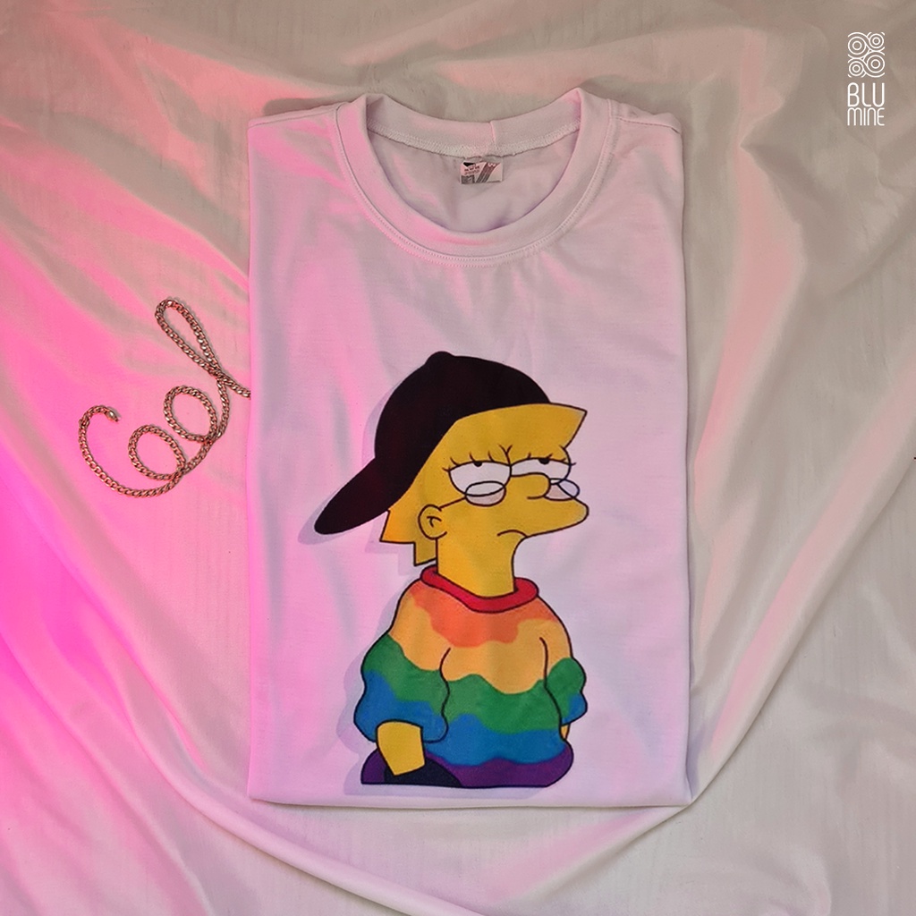 Camisa Lisa Simpson Rainbow Unissex | Shopee Brasil