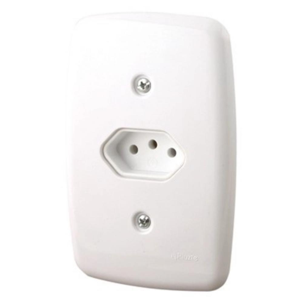 Tomada Simples 4x2 10a Com Placa Pluzie 77706 | Shopee Brasil