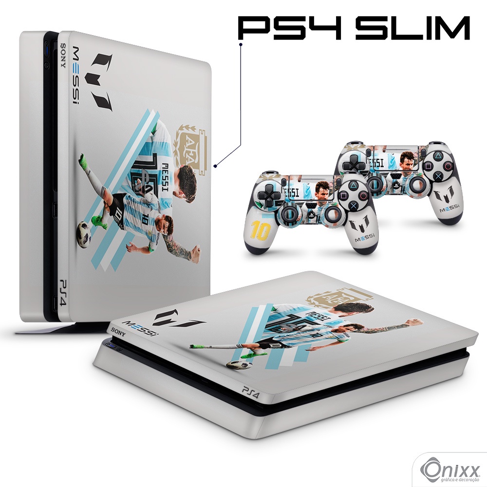 Skin PS4 SLIM Adesiva Messi - Argentina | Shopee Brasil