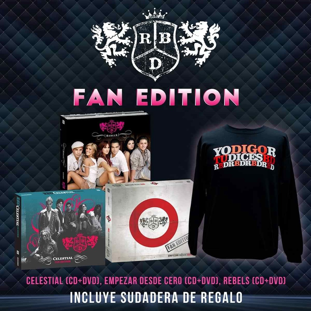 box rbd fan edition + MOLETON importado rebelde (celestial + empezar ...