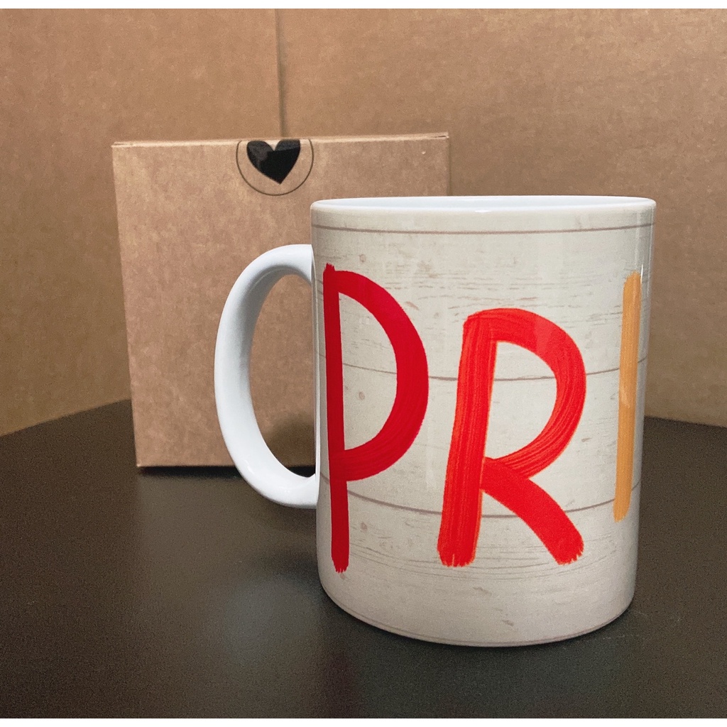 Caneca De Porcelana Personalizada - Modelo Pride Orgulho LGBTQI+ ...